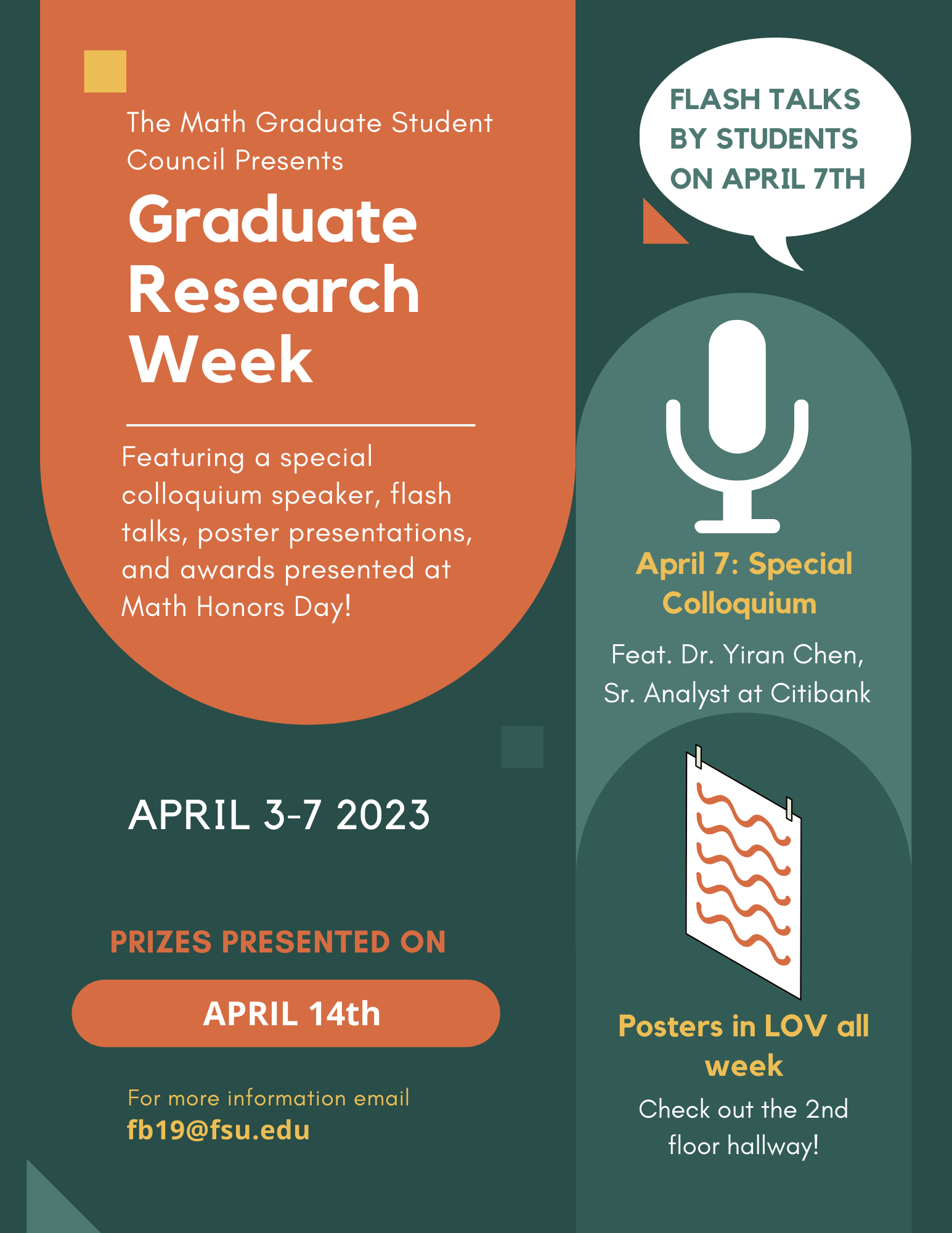 FSU Mathematics Graduate Student Research Week 2023